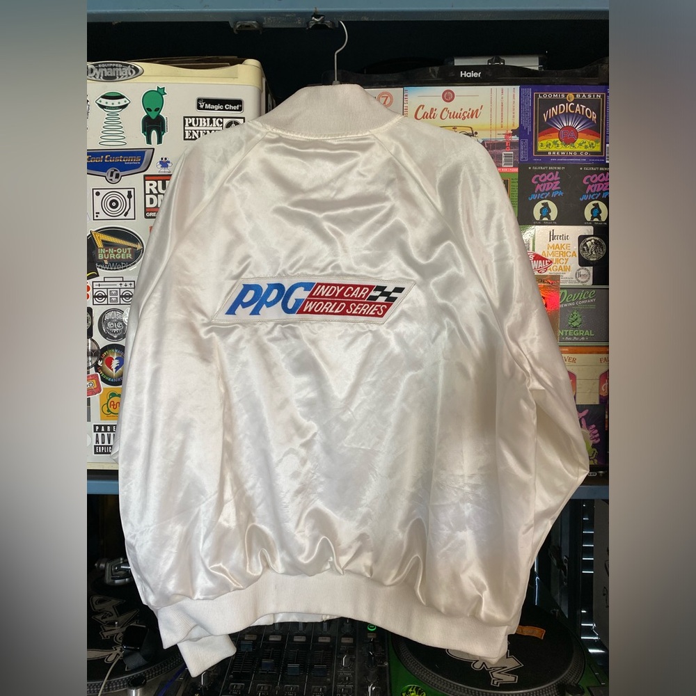 Vintage Ppg Indy Car World Series Satin Racing Jacket - Gem